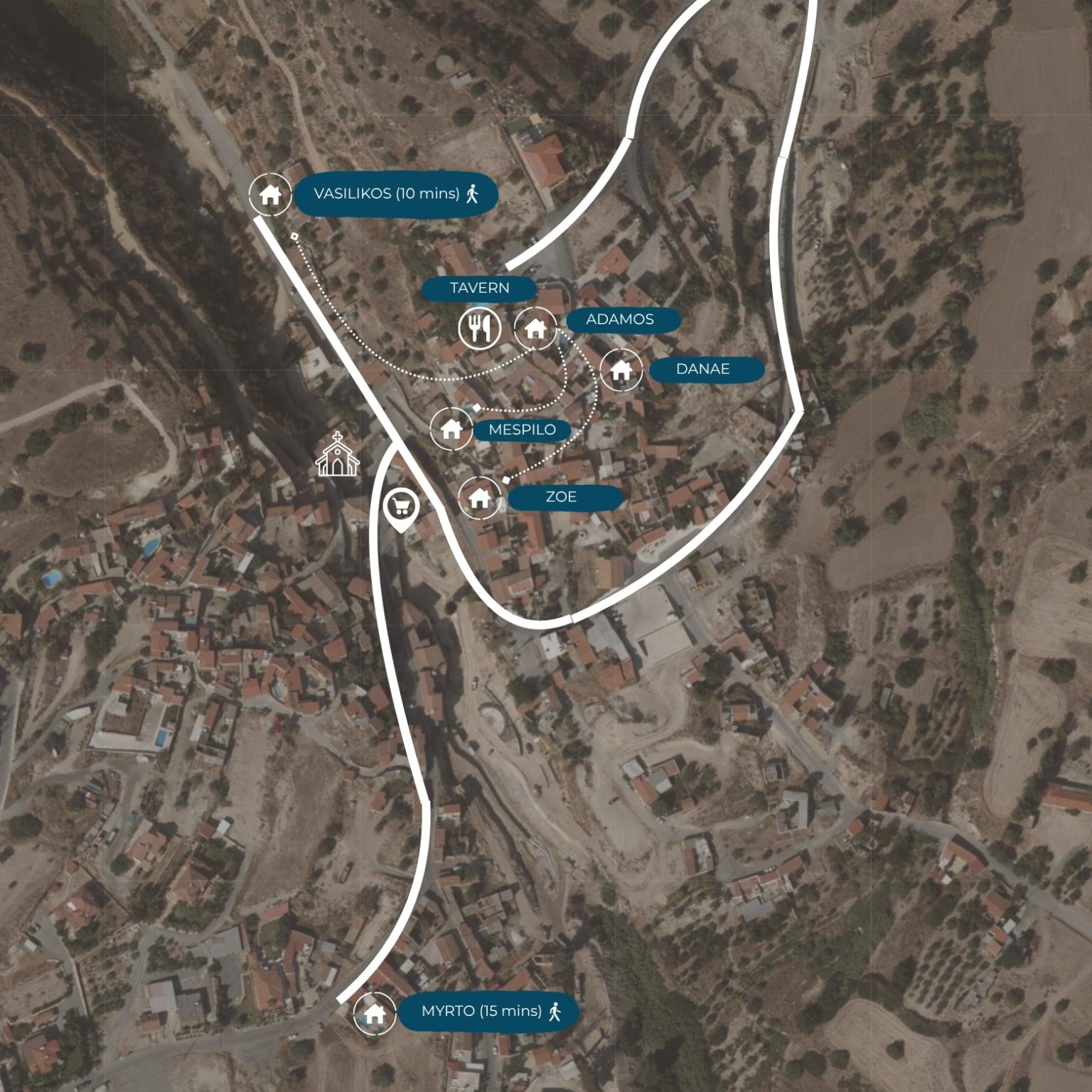 Our holiday apartments in Tochni | Cyprus Villages
